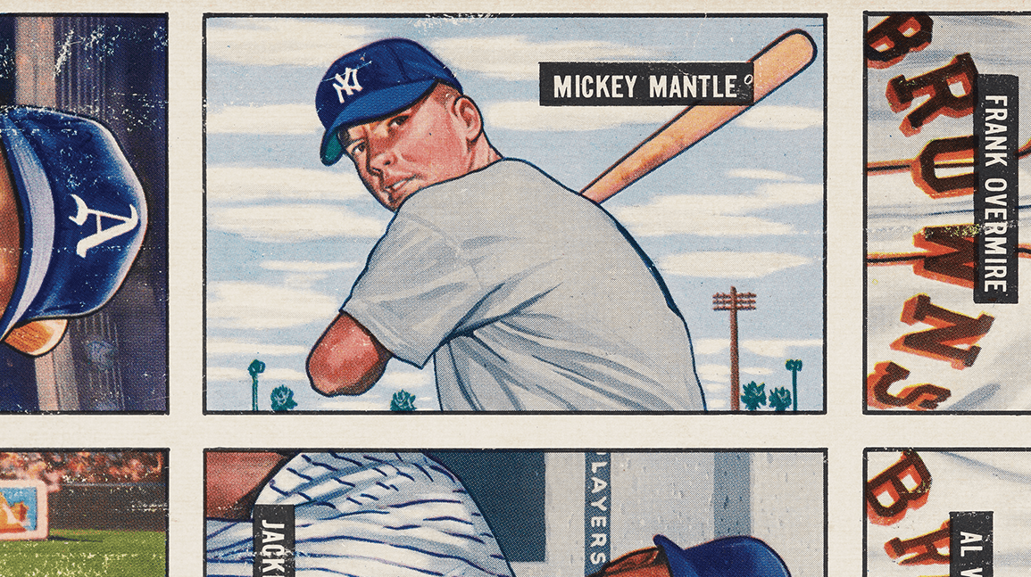 Uncut sheet featuring 1951 Bowman Mickey Mantle rookie sells for $252k ...