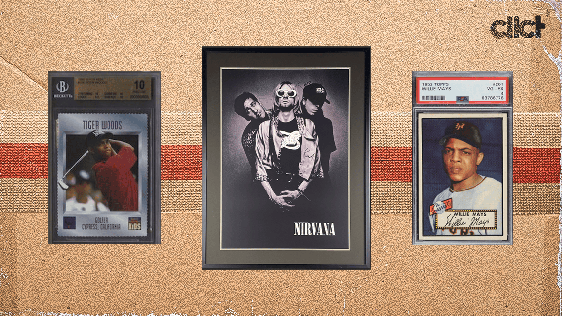 Auction preview: Signed Nirvana poster, questionable Tiger Woods rookie ...