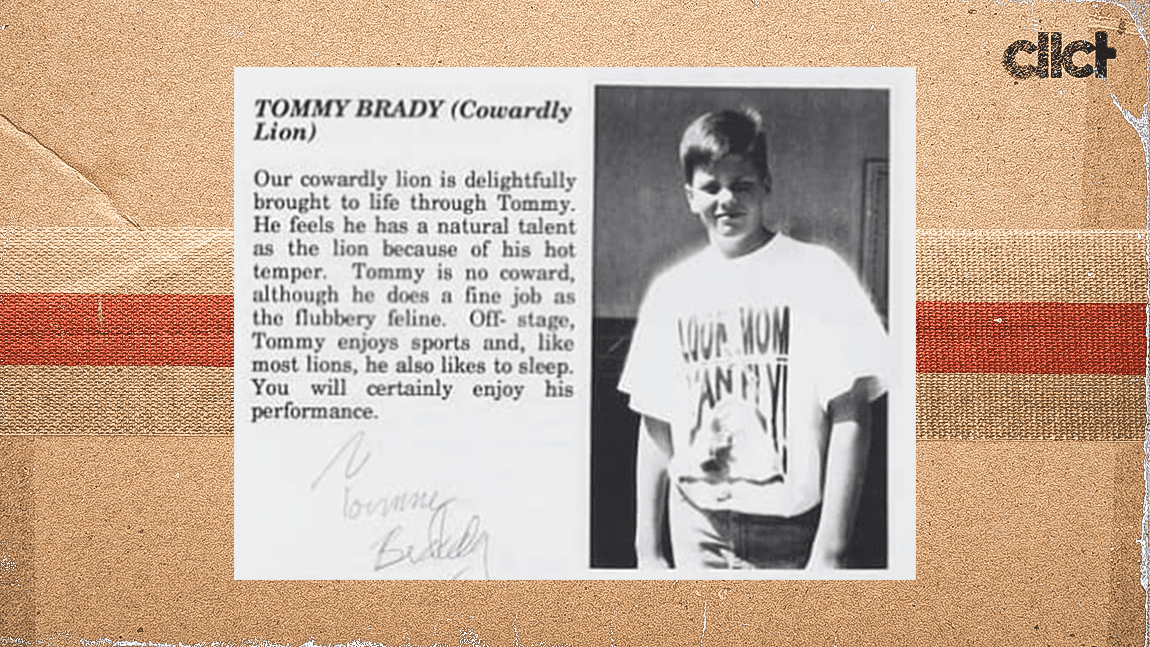 Tom Brady-signed playbill from elementary-school play sells for $10,980 ...