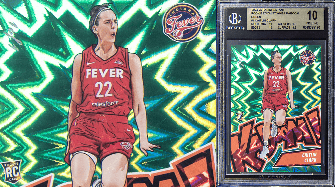 Caitlin Clark's Green Kaboom 1/1 sells for $341,600 | cllct