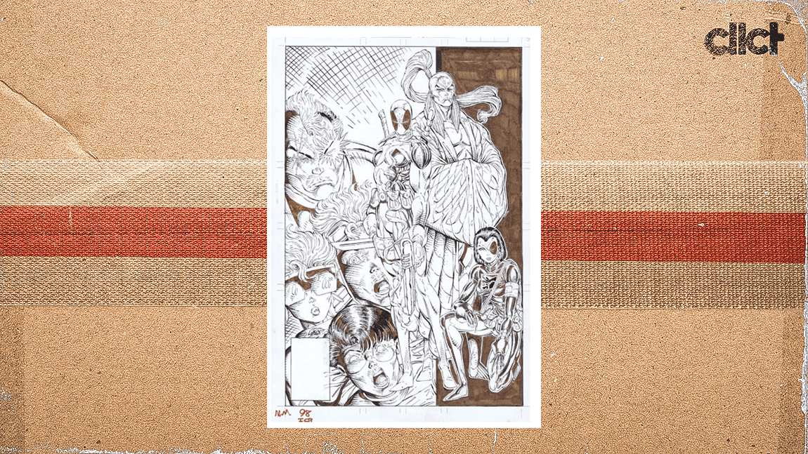 Cover art from Deadpool's first appearance eyes comic-book record | cllct