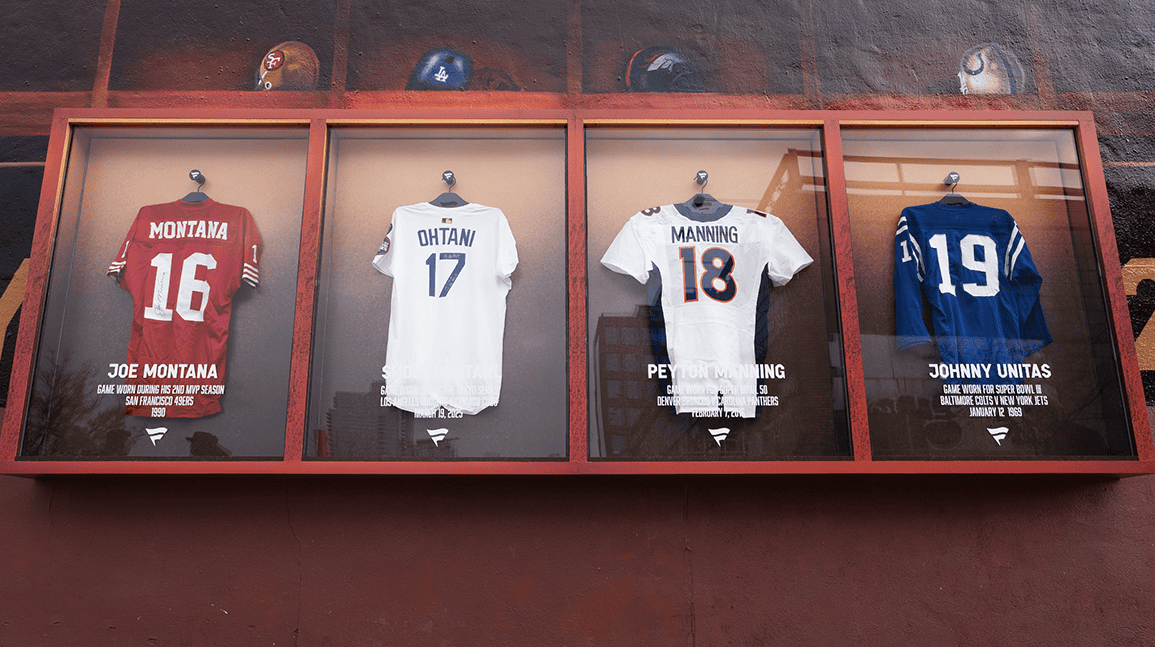 Four legendary jerseys worth $1.5 million! Fanatics Fest billboard is a ...