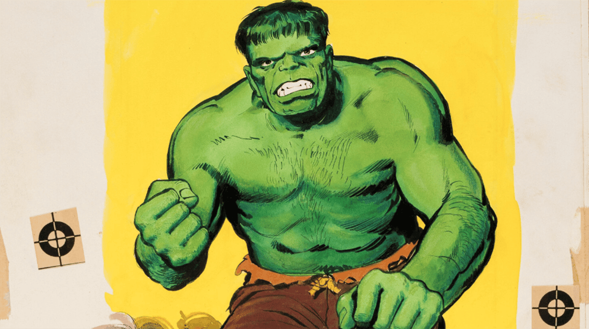 Incredible Hulk original artwork, used for 1966 toy, hits auction block ...