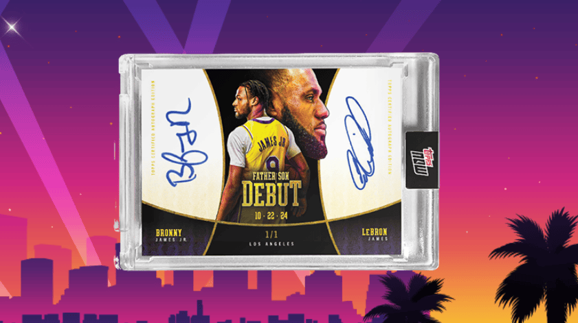Topps NOW releases card for LeBron-Bronny moment | cllct