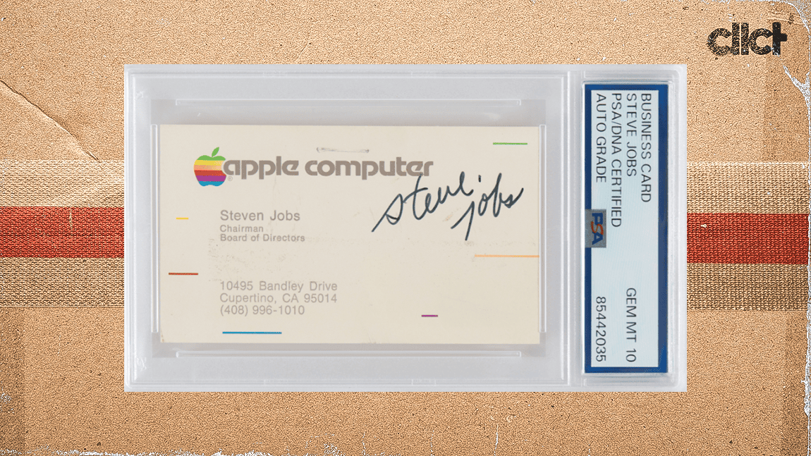 Steve Jobs-signed Apple business card sells for $103,750 | cllct
