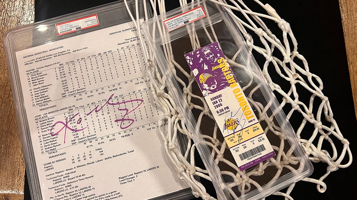 Kobe Bryant's 81-point game still scores with collectors on 19th ...