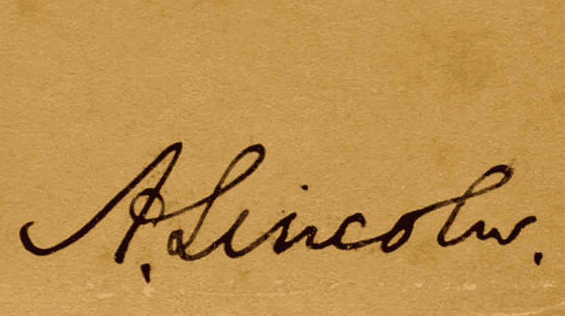 Abraham Lincoln card, signed weeks before his death, sells for $125,000 ...