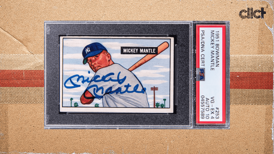 Mickey Mantle-signed 1951 Bowman rookie card up for auction | cllct