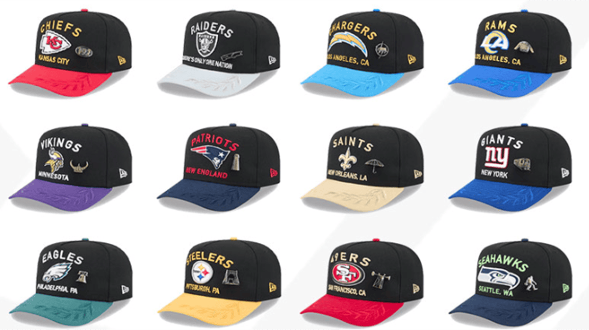 What are those pins on NFL Draft hats? We explain, rank all 32 | cllct