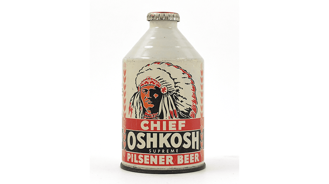 Vintage Chief Oshkosh beer can sells for record $111k | cllct
