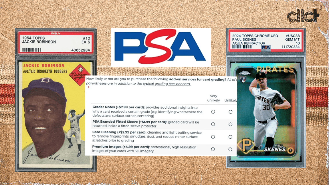 PSA survey solicits feedback on card cleaning, grader notes | cllct