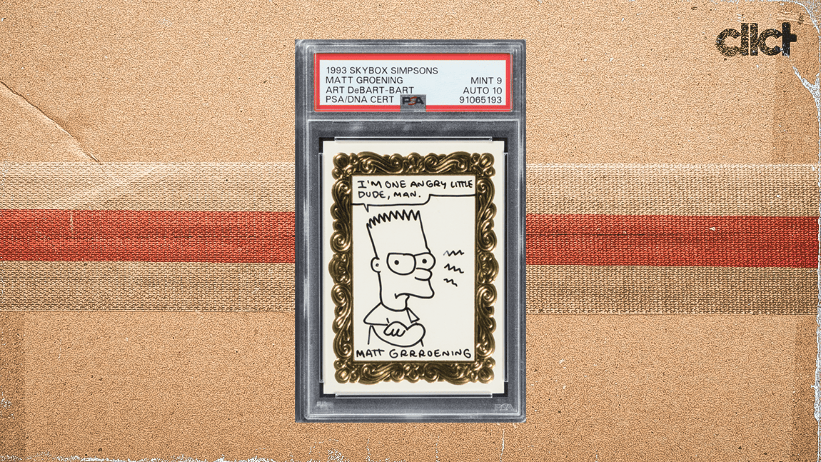 Art DeBart card from SkyBox 'Simpsons' set up for auction | cllct