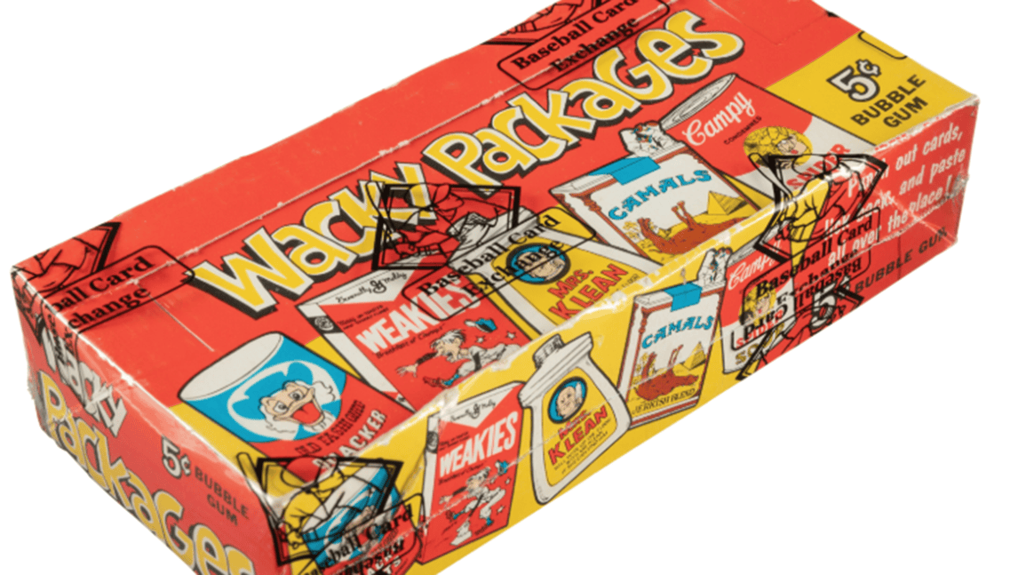 Box of 1967 Wacky Packages sells for record $79k | cllct