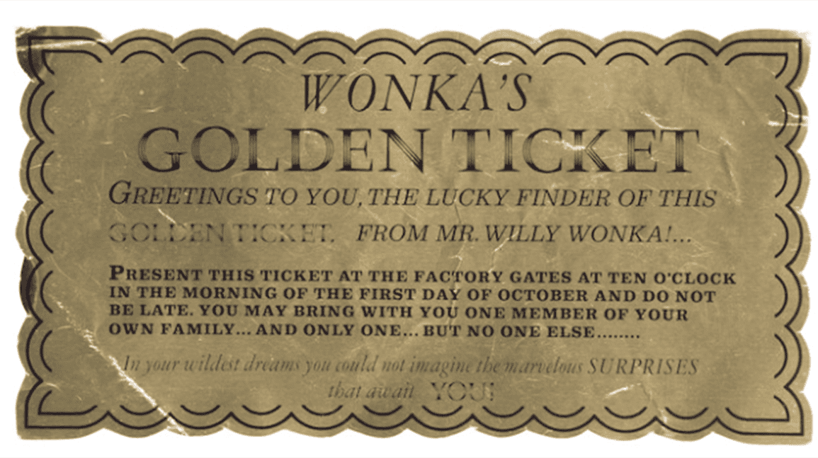 What is a Wonka 'Golden Ticket' worth? $65,767 in Bonham's auction | cllct